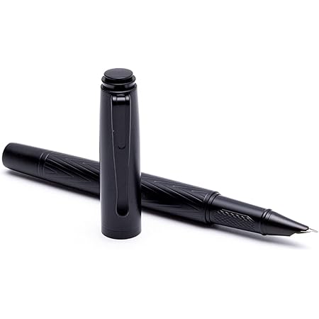 Amazon.com : ROAD TENG Black Extra Fine Fountain Pen with Converter ...