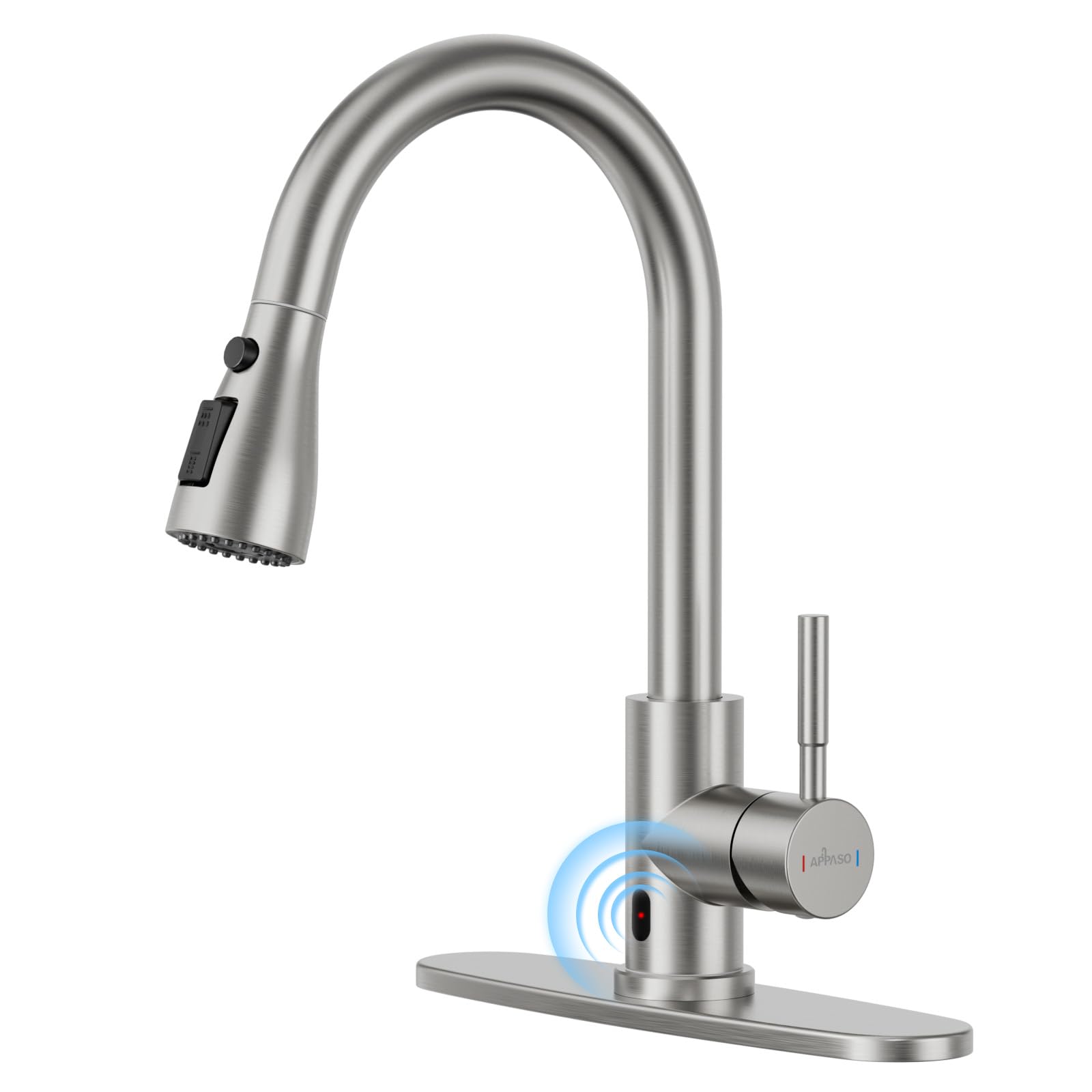 APPASO Touchless Kitchen Faucets, Touchless Faucet for Kitchen Sink ...
