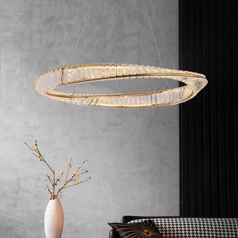 USOR Sputnik Chandeliers Modern Crystal Pendant Lighting Gold ...