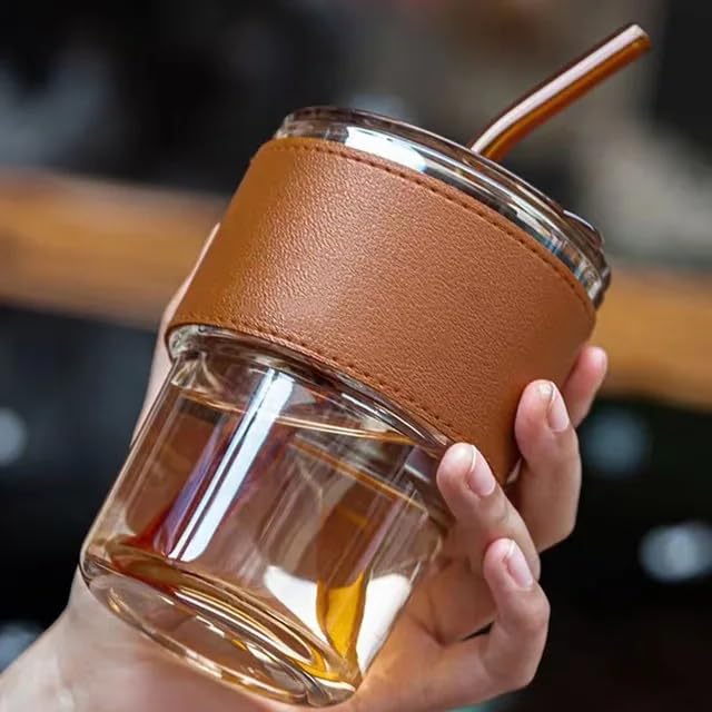 Buy PrimeWorld 435 ml Colno Amber Sipper Set of 1 Pc Cappuccino, Latte ...