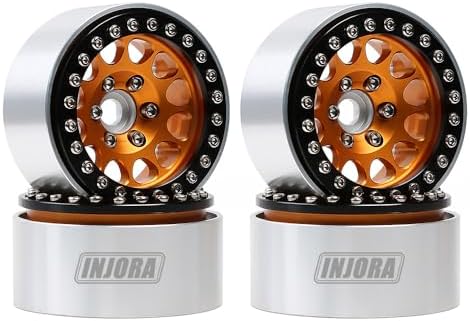 Amazon.com: INJORA RC Rims 4pcs 1.9 Inch Beadlock RC Wheel Rim Set ...