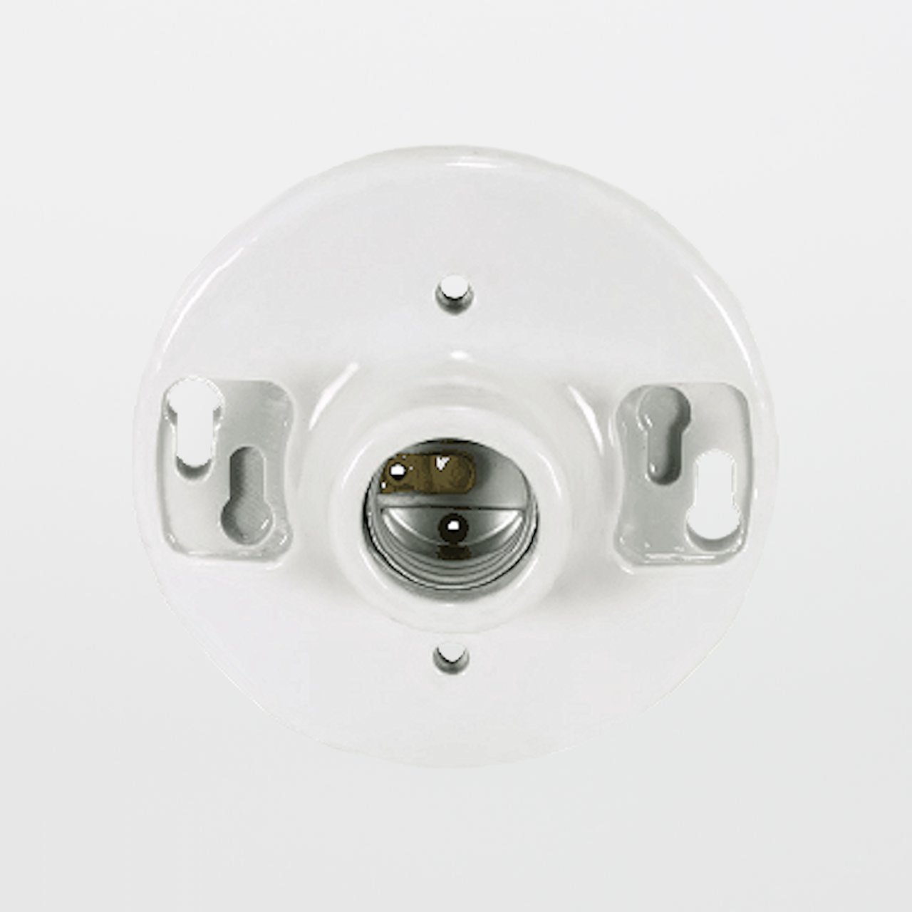 Satco 90-445 Terminal Keyless Glazed Porcelain Ceiling Receptacle ...