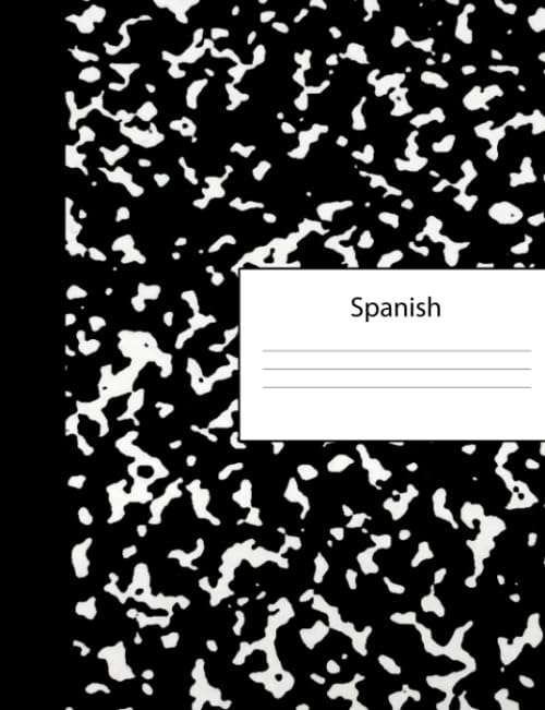 Amazon.com: Spanish: Blank Composition Book Writing Notebook Journal ...