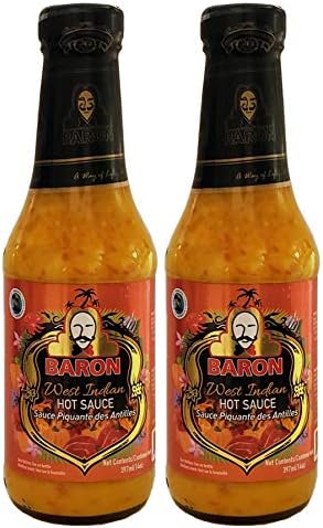 Amazon.com : Baron West Indian Hot Pepper Sauce 14oz (Pack of 2 ...