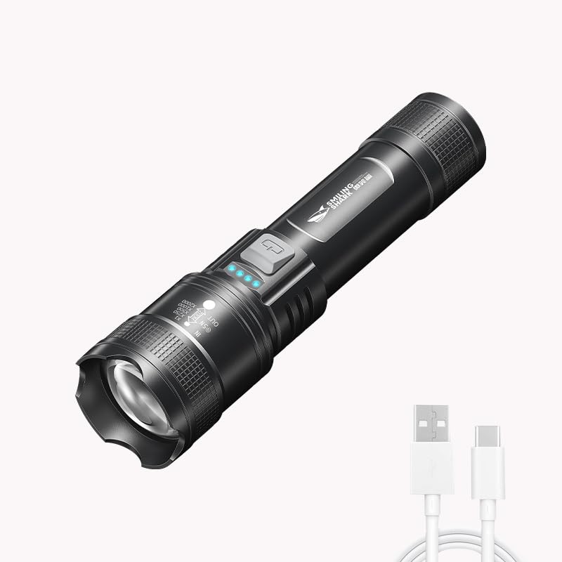 Smiling Shark Flashlight, Ultra-Bright LED Flashlights Super Bright SD ...