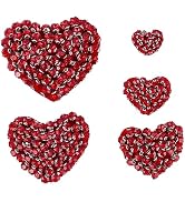 Amazon.com: INFUNLY 4Pcs Love Heart Eye Rhinestone Bead Patch 4.1x2.9in ...