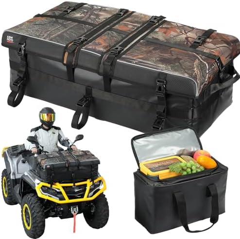 KEMIMOTO 80L ATV Cargo Storage Bag with 13L Additional Cooler and ...