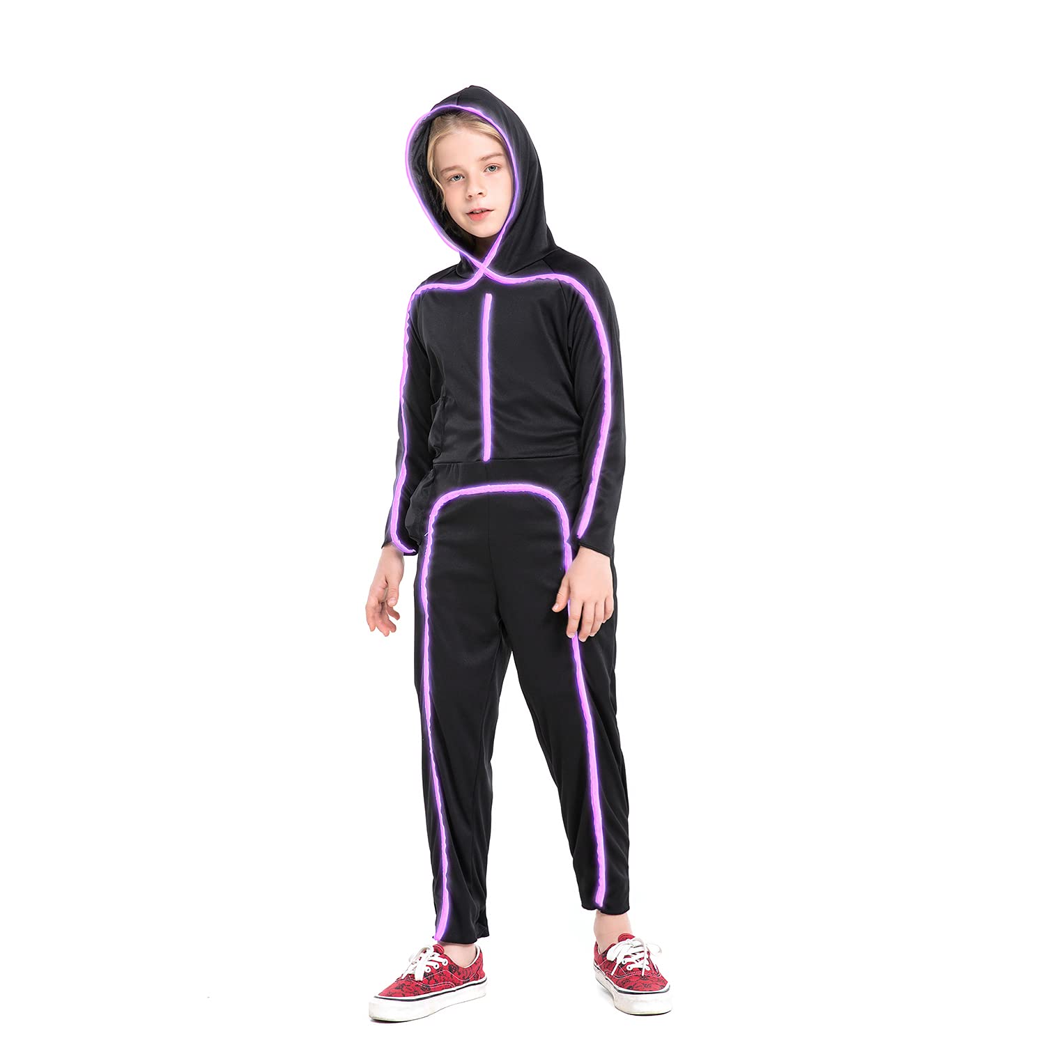 Snapklik.com : Light Up Stick Figure Costume Kids, Led Stick Man ...