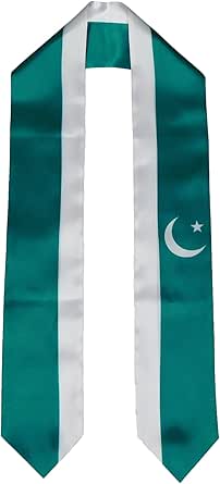 Amazon.com: Generic Pakistan Flag Graduation Stole, Pakistan Flag ...