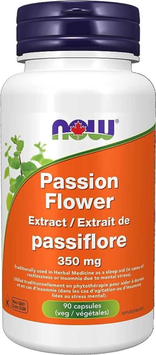NOW Supplements Passion Flower Extract 350mg Capsules, 90 Count ...