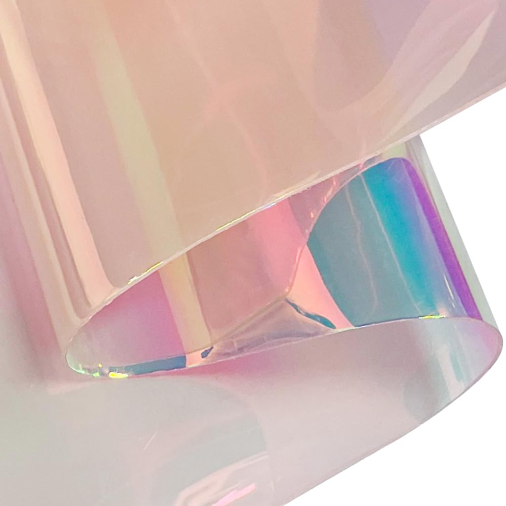 Amazon.com: ONEART | 30 Gauge Holographic Clear Vinyl Roll, 12" x 54 ...