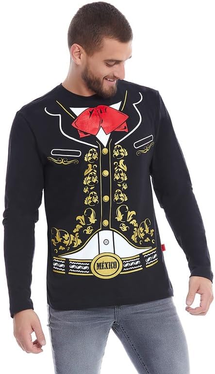 Aditivo Playera de Mariachi Mexicano para Hombre, Playera Estampada ...