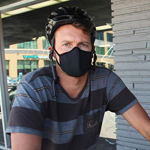 Particle Filtering Face Mask by Vogmask, VMC (Black Noir, Small (Pack ...