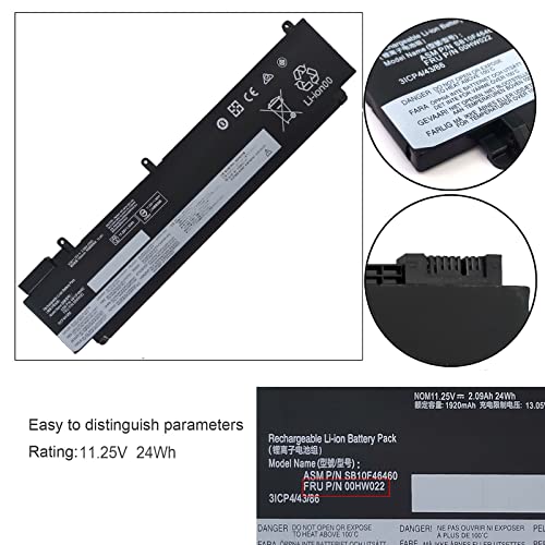Snapklik.com : 00HW022 SB10F46460 Battery For Lenovo ThinkPad T460s ...