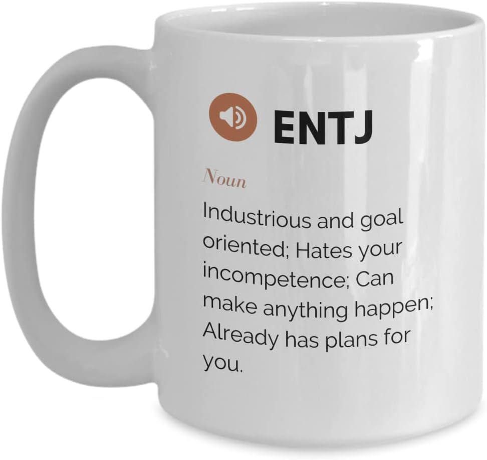Amazon.com: ENTJ Cup, ENTJ Mug, ENTJ, ENTJ 101, ENTJ MBTI Merch, MBTI ...