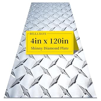 Amazon.com: Aluminum Diamond Plate 4in X 120in Economy Type Diamond ...