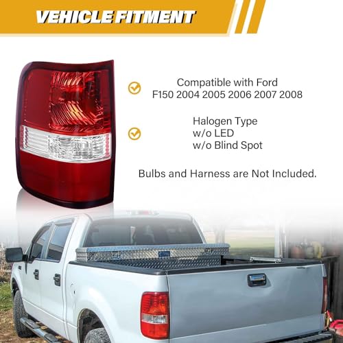 GSPSCN Driver Side Tail Light Compatible With 2023-2019 Chevy Silverado ...