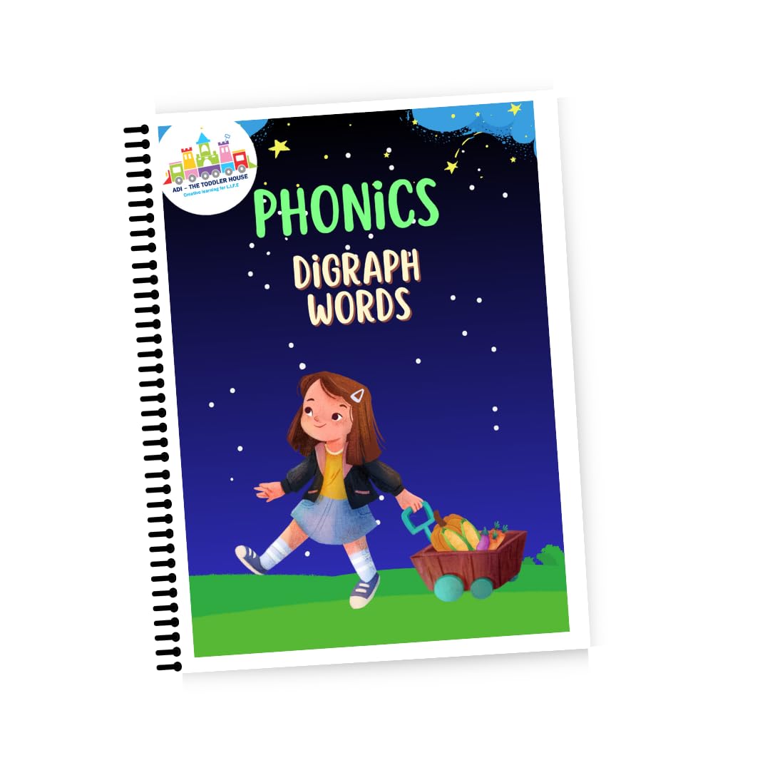 Buy Phonics Digraph Words- Toddler house- Learning Book for Kids ...