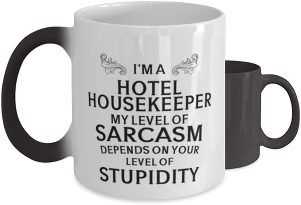 Amazon.com: Hotel Housekeeper Funny Color Changing 11oz Coffee Mug ...