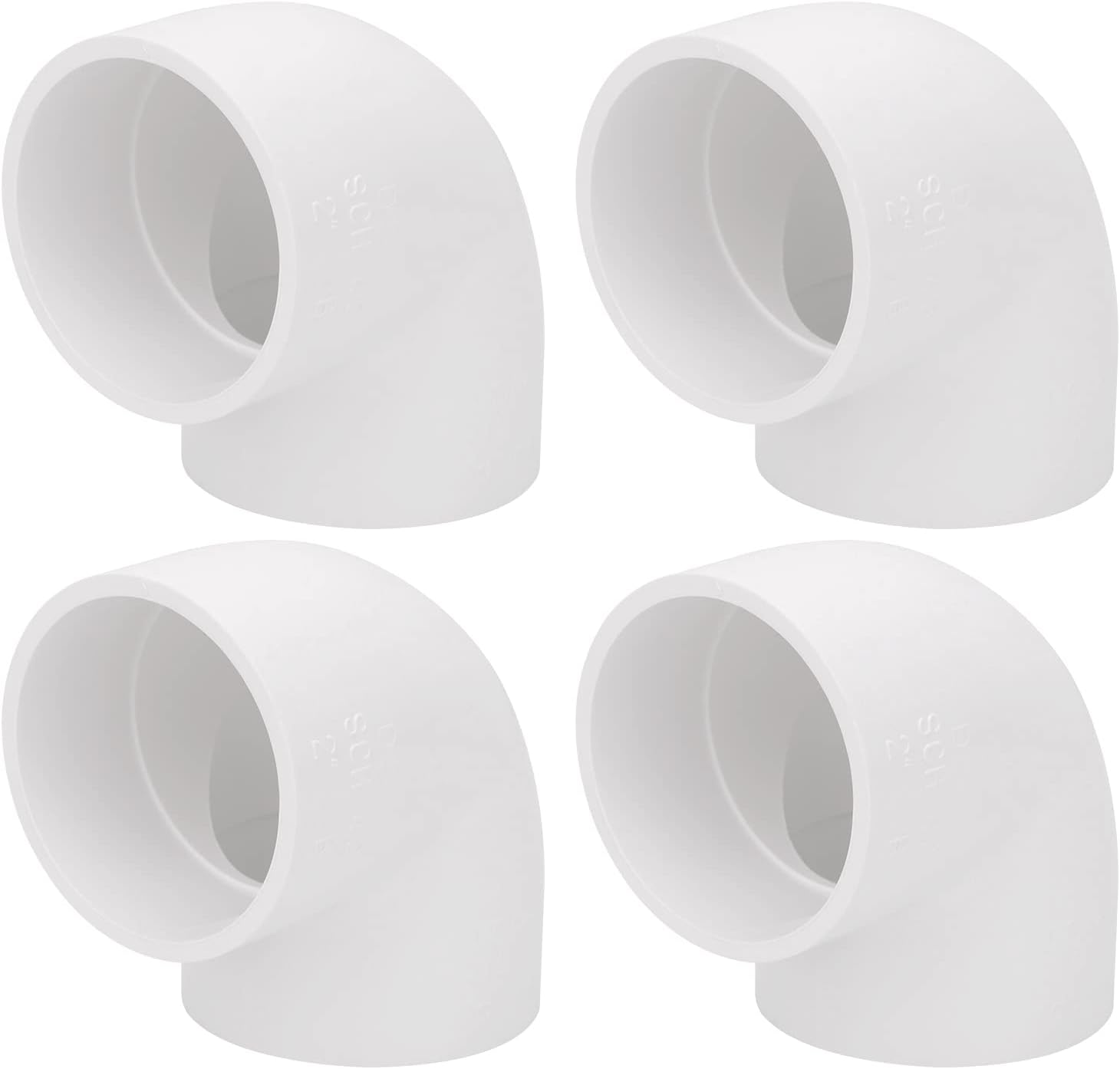 Amazon.com : Genova Products PVC 90 Degree Elbow, 2-1/2" : Pipe ...