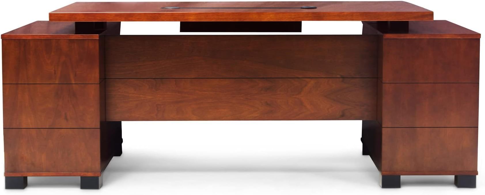 Amazon.com: LITFAD Modern Office Computer Desk Wood Executive Desk with ...
