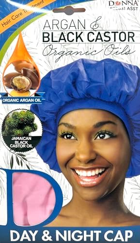 Amazon.com : DONNA Argan & Black Castor Treatment Caps Day & Night Cap ...