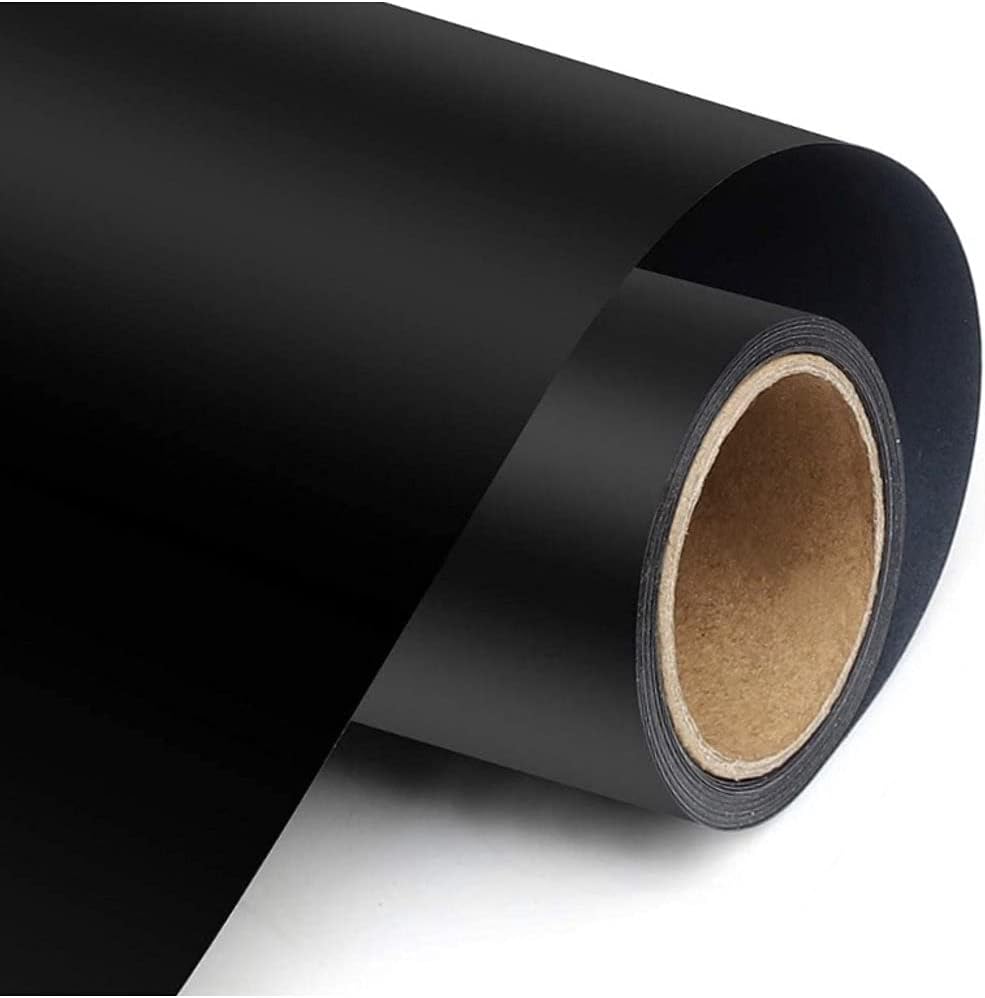 Amazon.com: Premium Black Removable Vinyl, 12" x 15 FT Roll Self ...