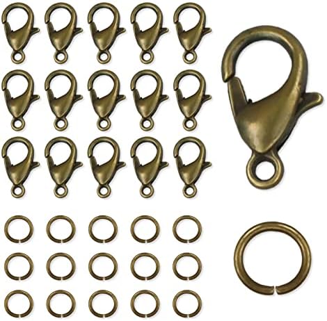 170PCS Lobster Clasp with Open Jump Ring Set, Jewelry Bracelet ...