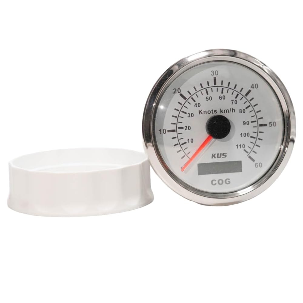 Amazon.com: KUS CMSB-WS, 60 Knots, GPS Speedometer Gauge, 12V / 24V, 3 ...