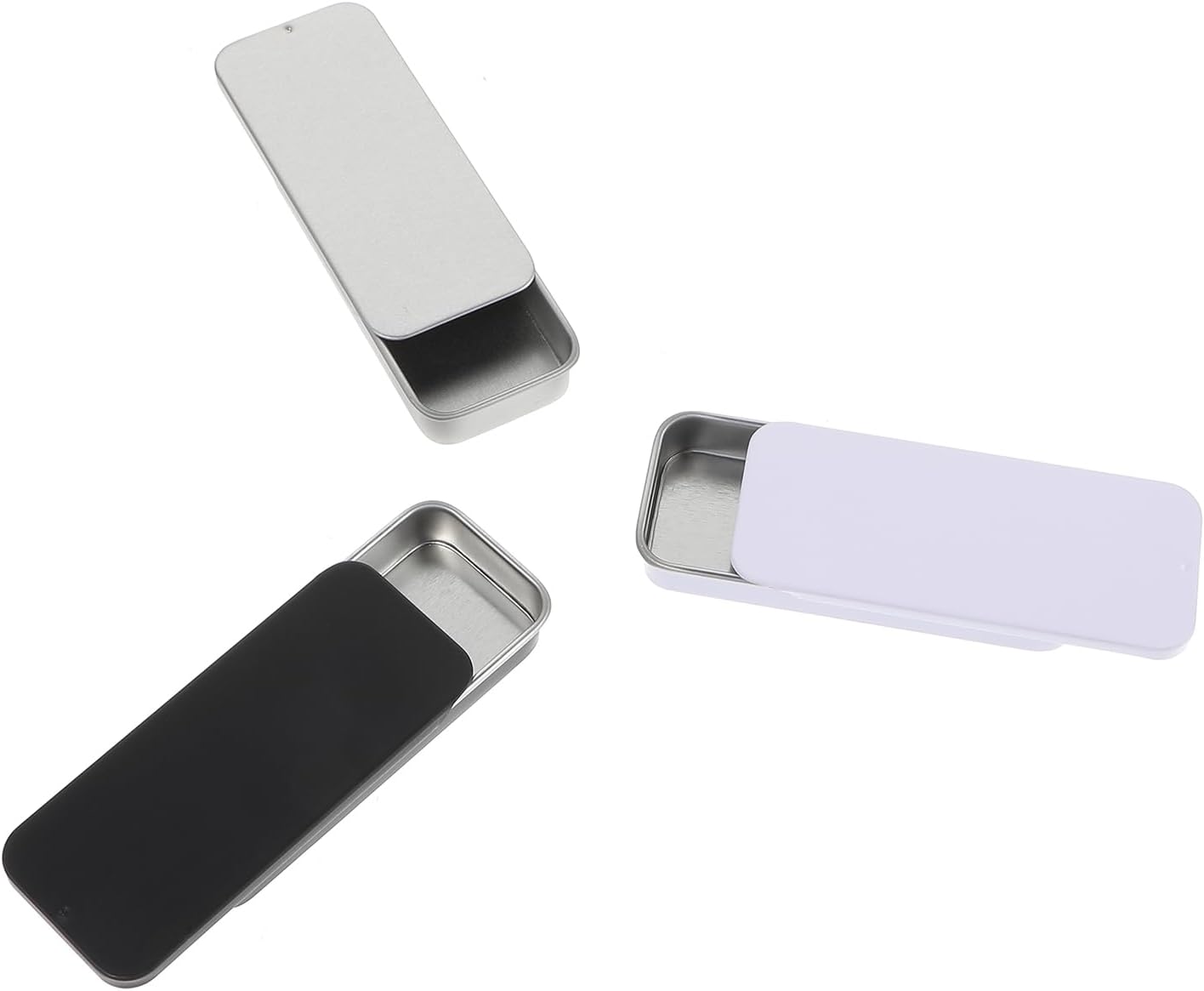 Amazon.com - Ymapinc 3Pcs Mini Metal Tin Box Containers, Mini Storage ...