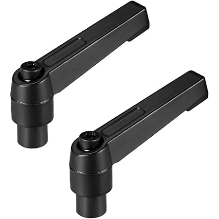 uxcell M10 Handle Adjustable Clamping Lever Thread Push Button Ratchet ...