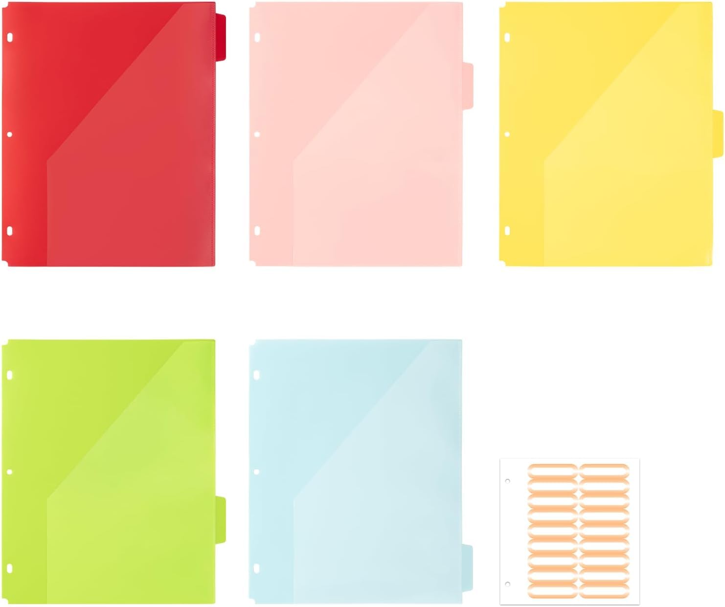 Snapklik.com : Colorful Binder Dividers