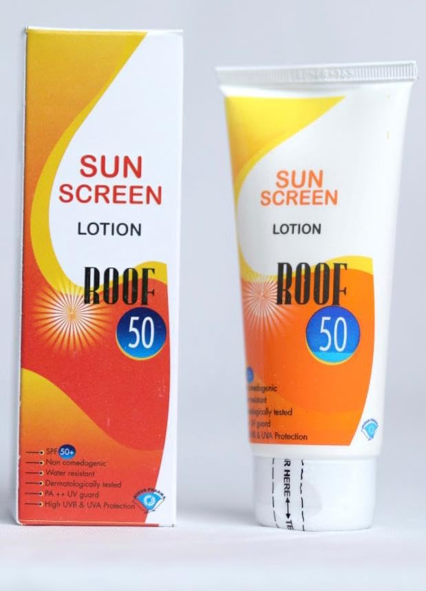 ROOF-50 SUNSCREEN LOTION spf 50++ -100gm : Amazon.in: Beauty
