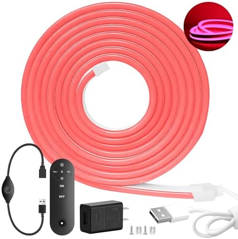 Amazon.com: MDee】USB 5mm 5V COB LED Strip Tape Dimmable Flexible Rope ...