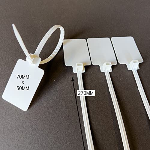 LavaRose Cable Ties Heavy Duty Plastic Cable Tags with 50x70mm Large ...
