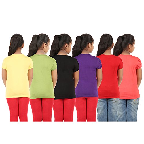 Buy Spire Girl's Multicolor Tshirt Pack of 6 at Amazon.in