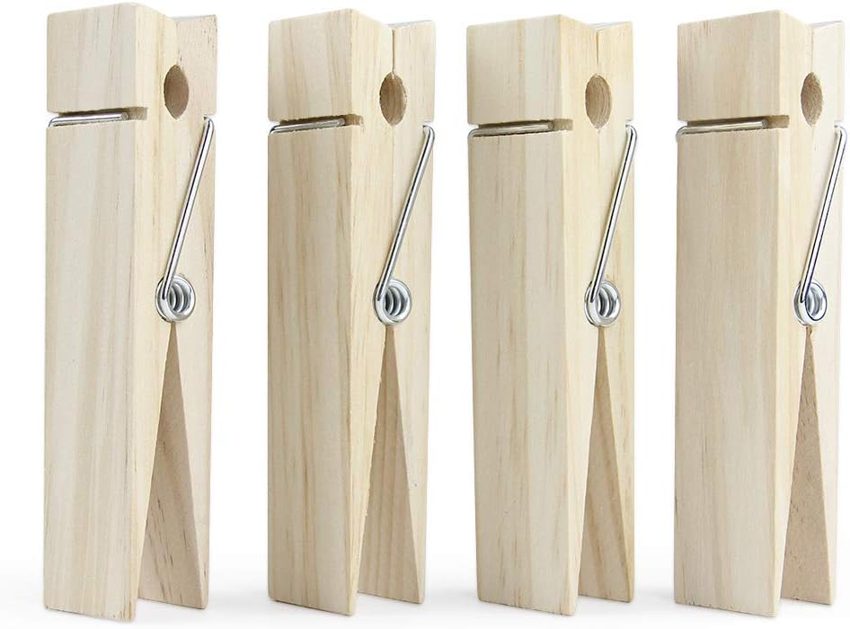 Amazon.com: 2 Pieces 12 Inch Jumbo Clothespin Wooden Clothespin Towel ...