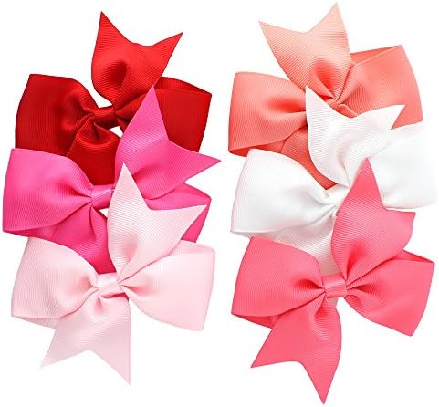 Amazon.com : My Lello Medium 4" Girls Split Tails Boutique Grosgrain ...