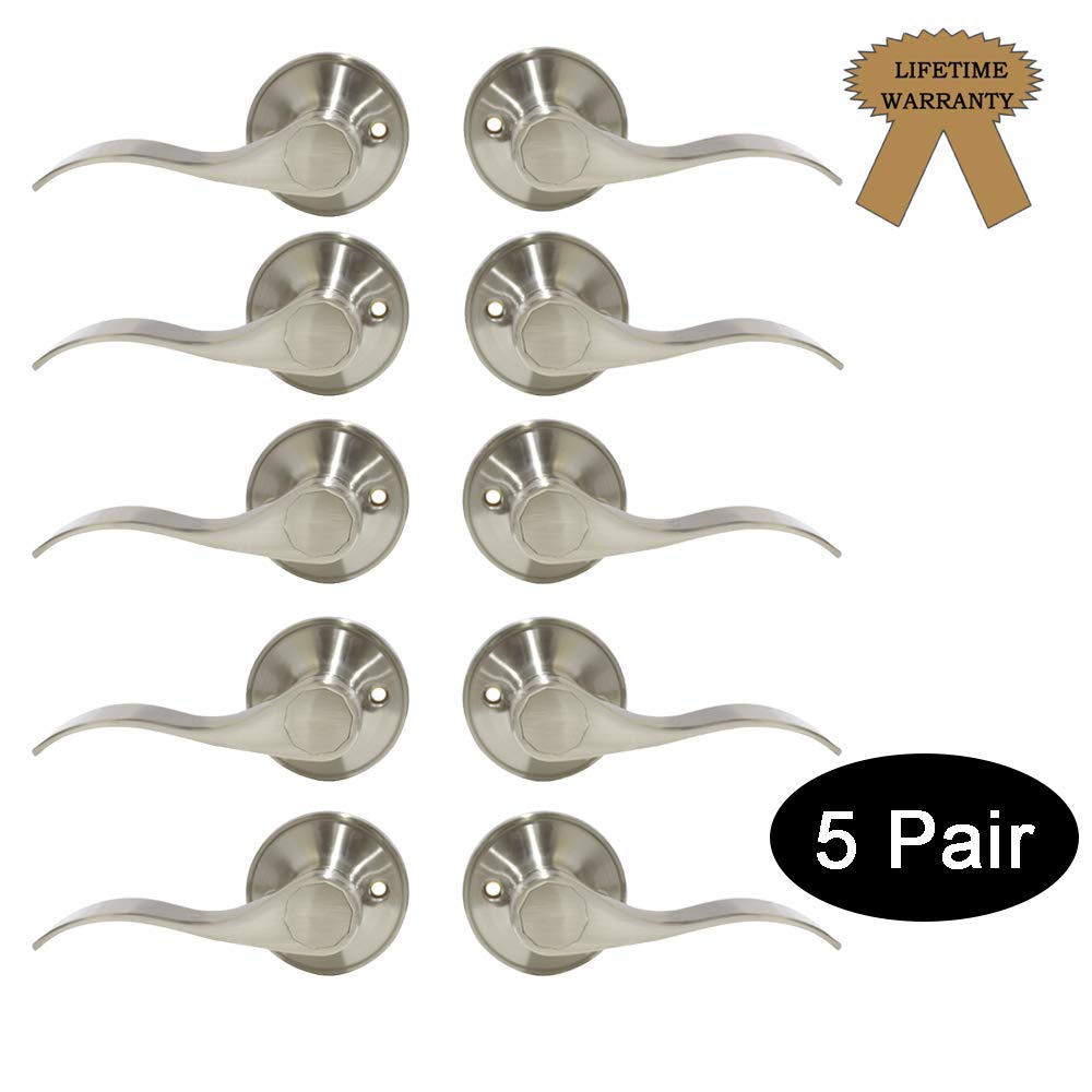 Buy Probrico 10 Pack Dummy Door Lever Door Handle for Left Hand and ...