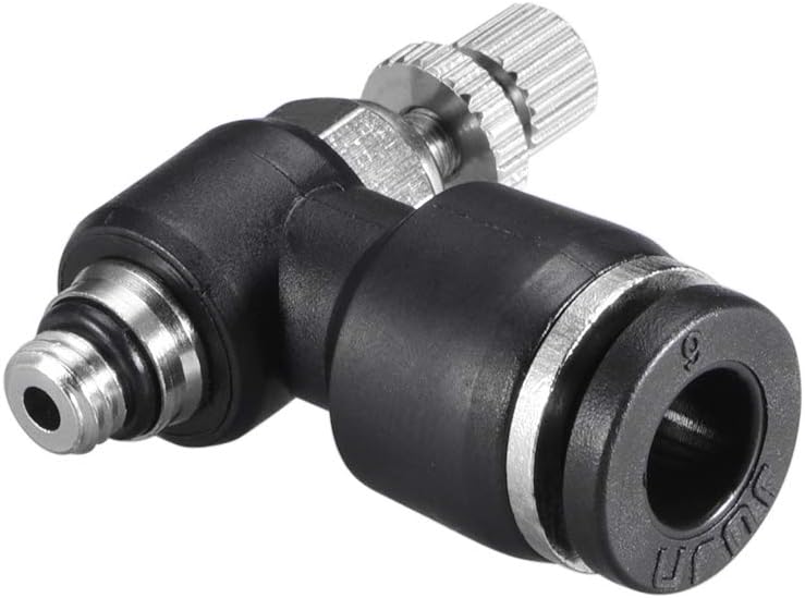 Amazon.com: uxcell Push to Connect Air Flow Control Valve,Elbow,6mm OD ...