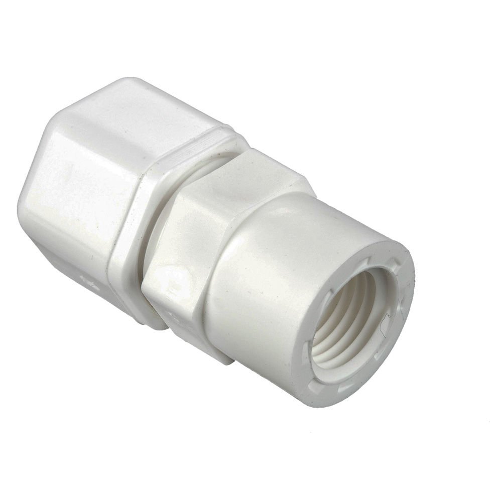 Parker W6FC4-pk20 Compression Style Plastic Fitting, Fast-Tite, Tube to ...
