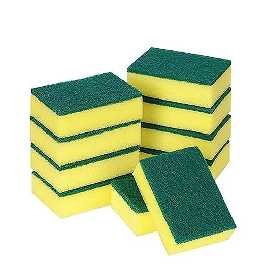 Kitchen Cleaning Sponges, Heavy Duty Non-Scratch Scrub Sponges for ...