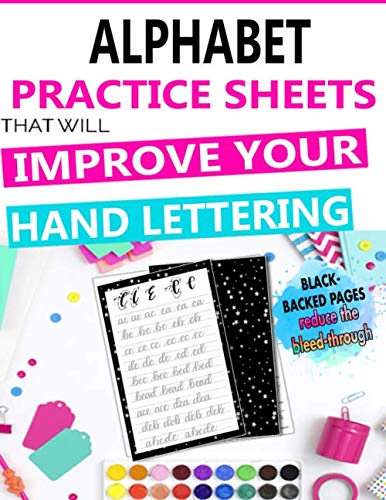 Hand Lettering Alphabet Practice Sheets: Learn Hand Lettering and Brush ...