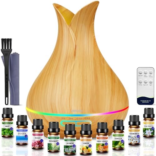 Amazon.com: Breathe Essential | 550ml Ultrasonic Diffuser Set with Top ...
