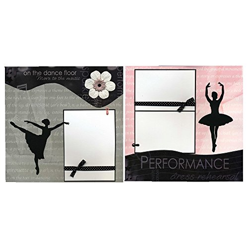 Amazon.com: On The Dance Floor - Two Coordinating 12x12 Premade Ballet ...