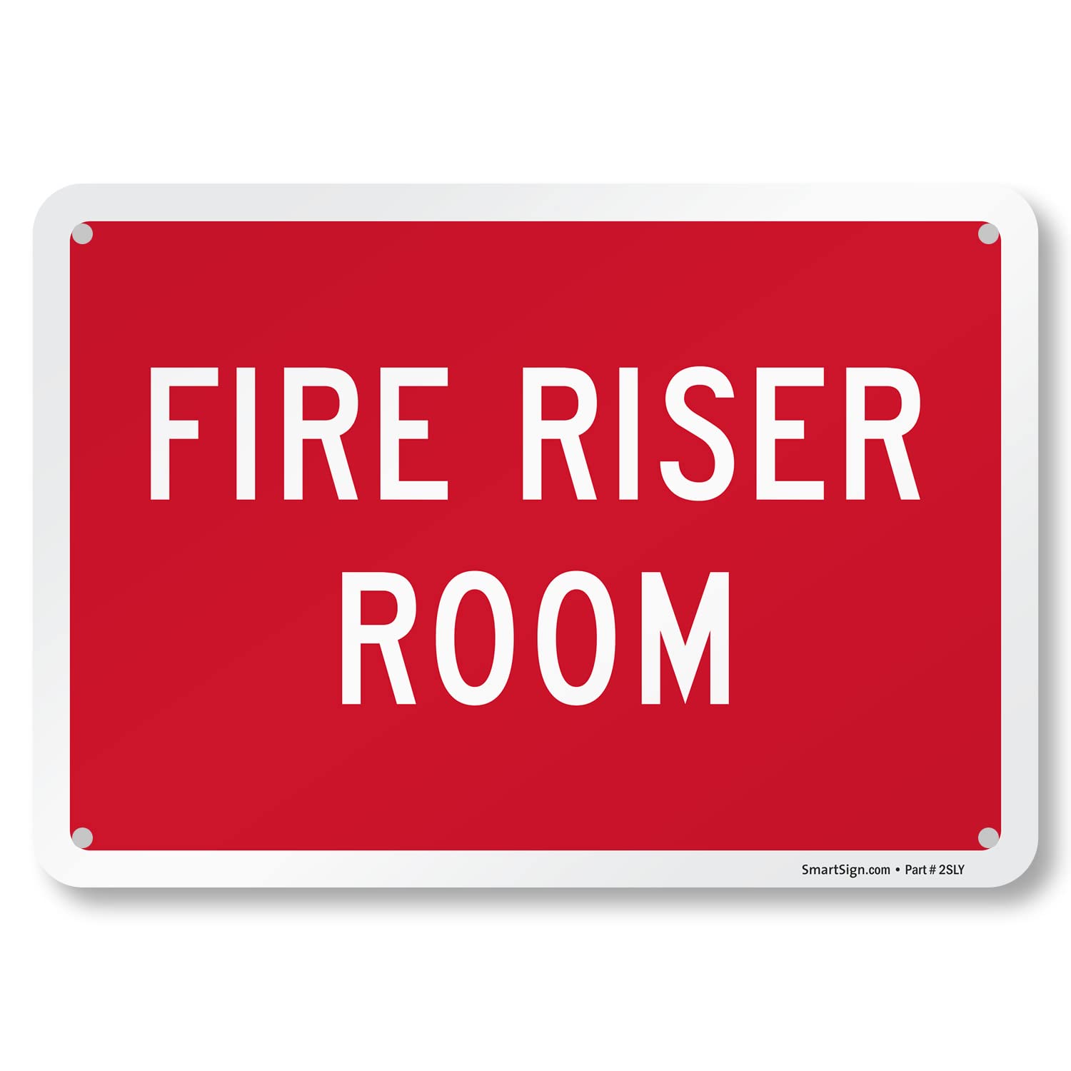 Snapklik.com : "Fire Riser Room" Sign 7" X 10" Aluminum