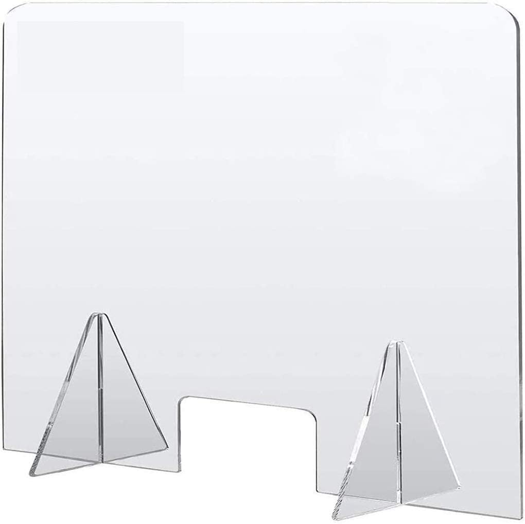 Amazon.com: MGCD Portable Acrylic Plexiglass Sneeze Guard Shield ...