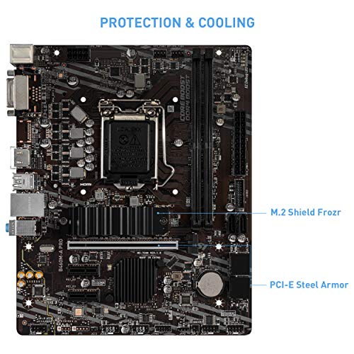 MSI B460M-A PRO ProSeries Motherboard (mATX, 10th Gen Intel Core, LGA ...