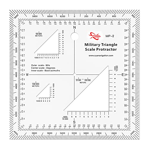 Snapklik.com : Military Map Protractor Coordinate Scale Map For Land ...