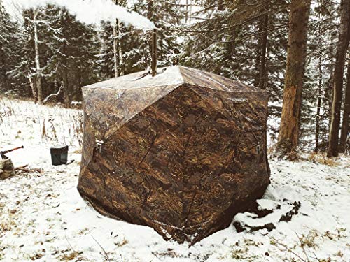 Russian-Bear Hot Tent with Stove Pipe Vent. Hunting Fishing Outfitter ...